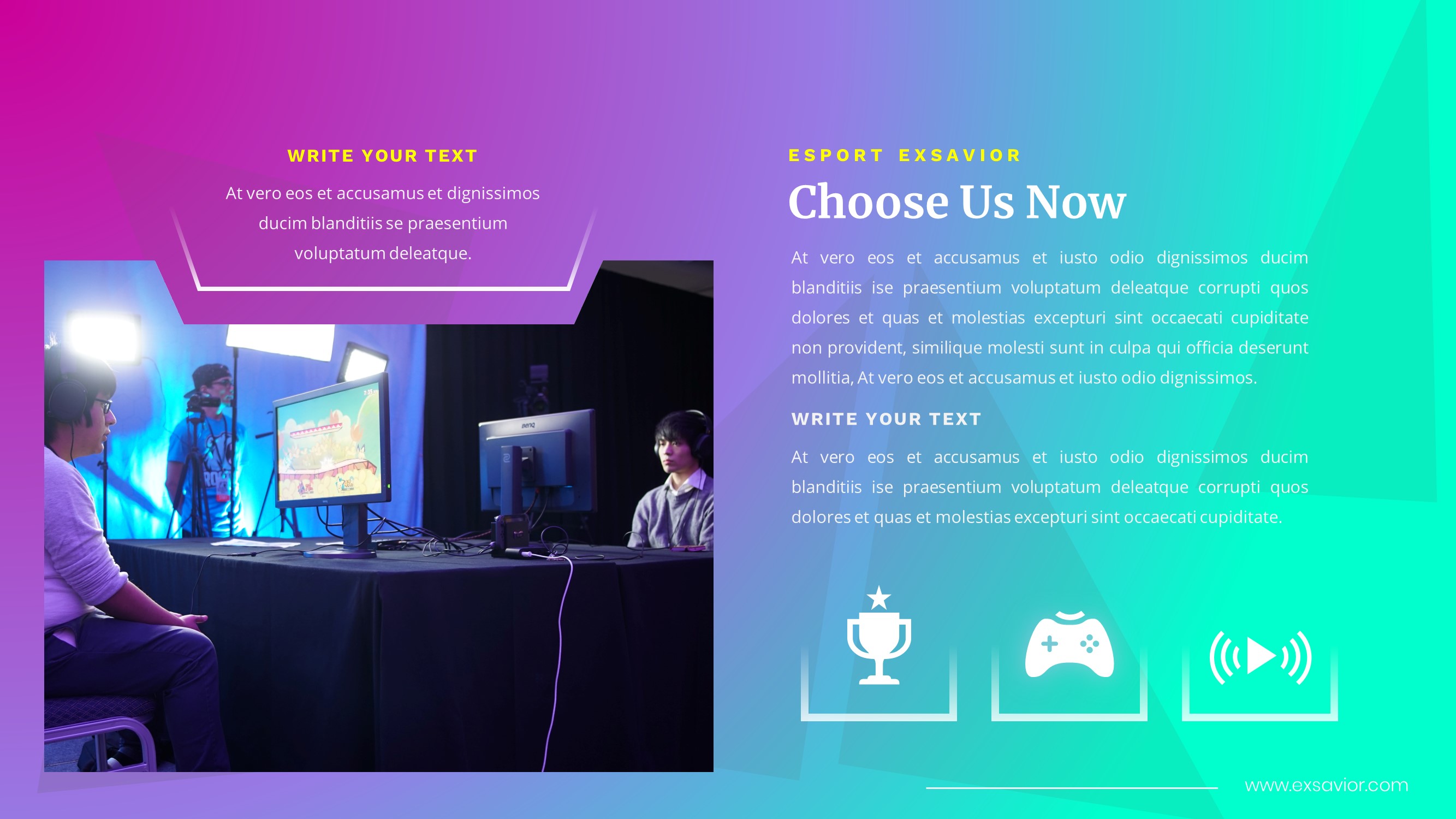 Exsavior - Gaming Googleslide Template, Presentation Templates ...
