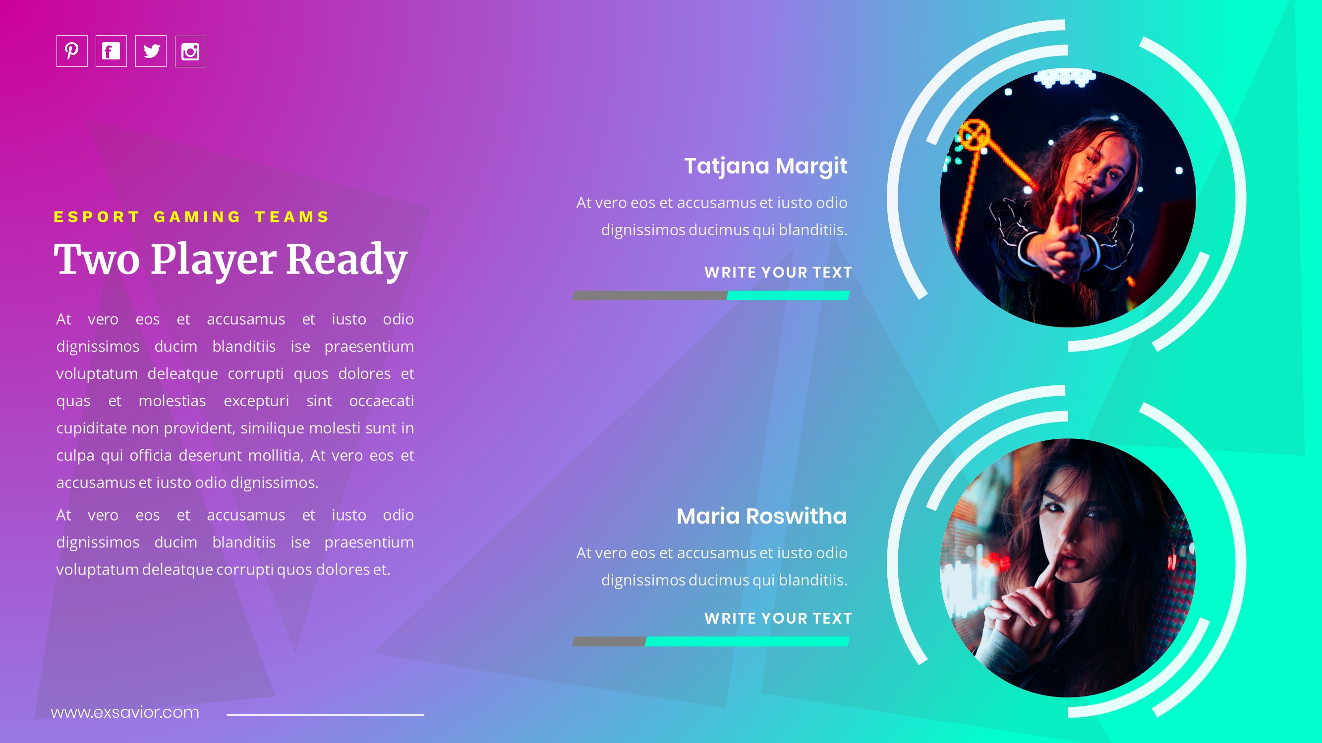 Exsavior - Gaming Googleslide Template, Presentation Templates ...