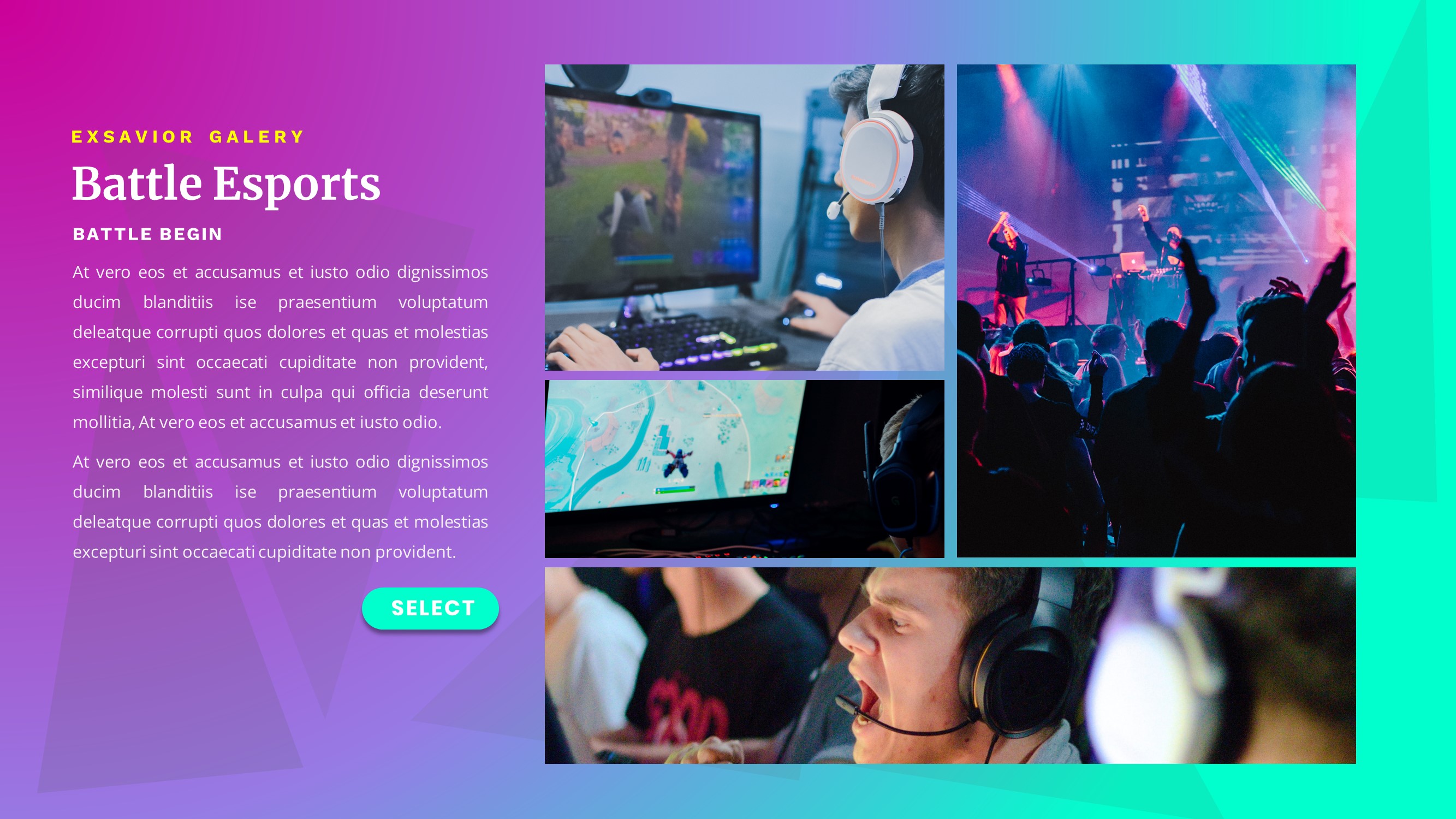 Exsavior - Gaming Googleslide Template, Presentation Templates ...