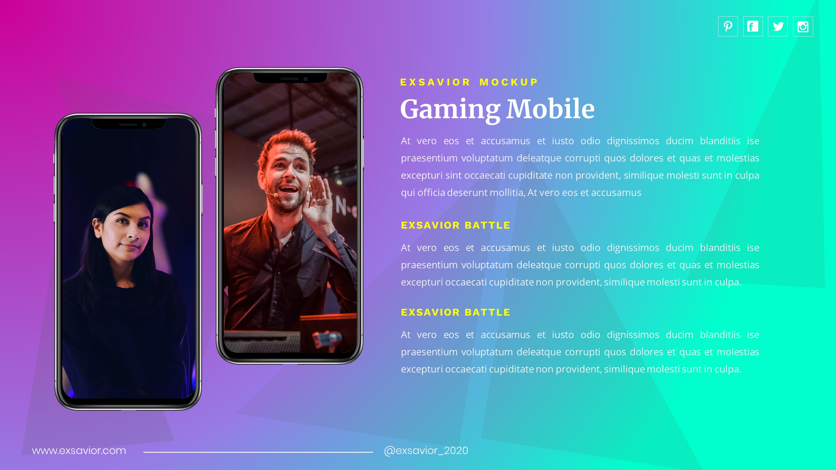 Exsavior - Gaming Googleslide Template, Presentation Templates ...