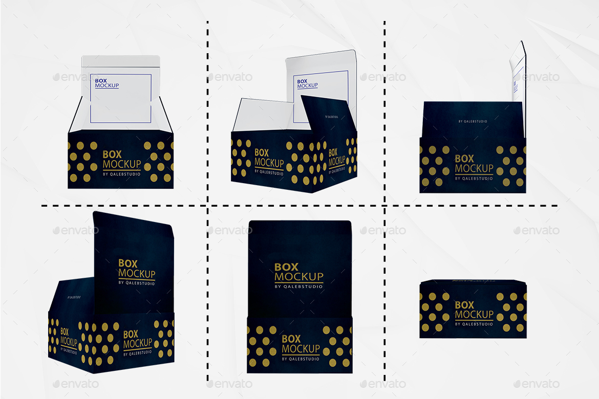 Flat Square Box, Graphics | GraphicRiver