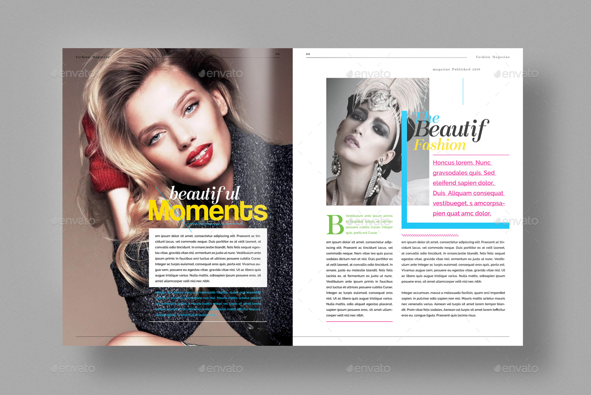 Fashion Magazine, Print Templates | GraphicRiver
