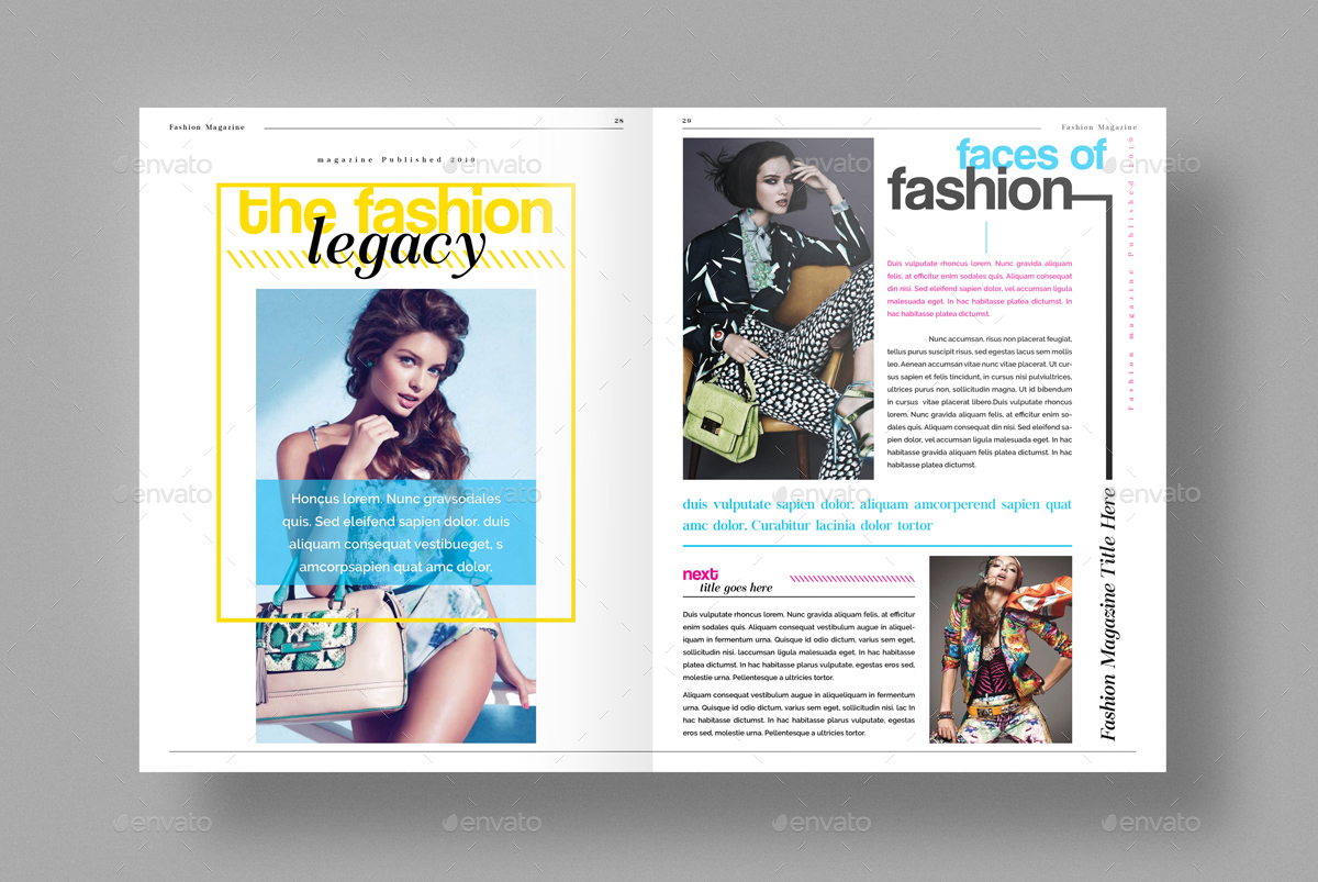 Fashion Magazine, Print Templates | GraphicRiver