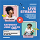 Live Stream Event Flyer Set, Print Templates | GraphicRiver