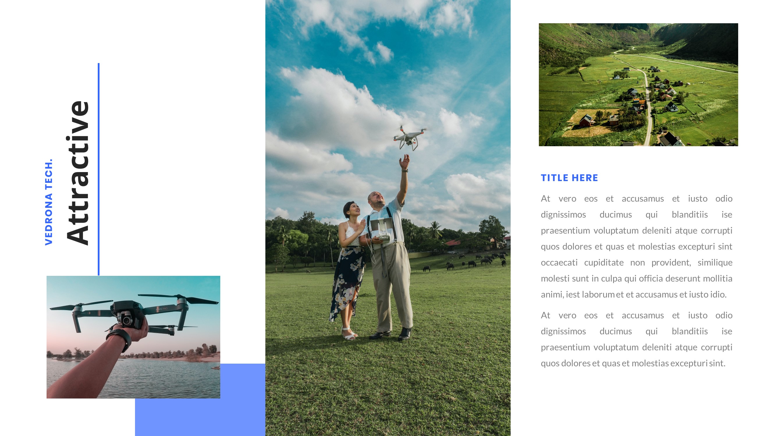 Vedrona - Drone & Photography Googleslide Template, Presentation Templates