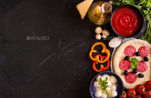 Pizza making background Stock Photo by its_al_dente | PhotoDune