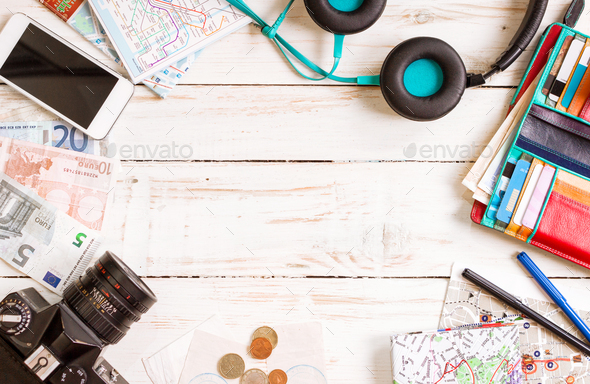 Travel background. Journey planning Stock Photo by its_al_dente | PhotoDune