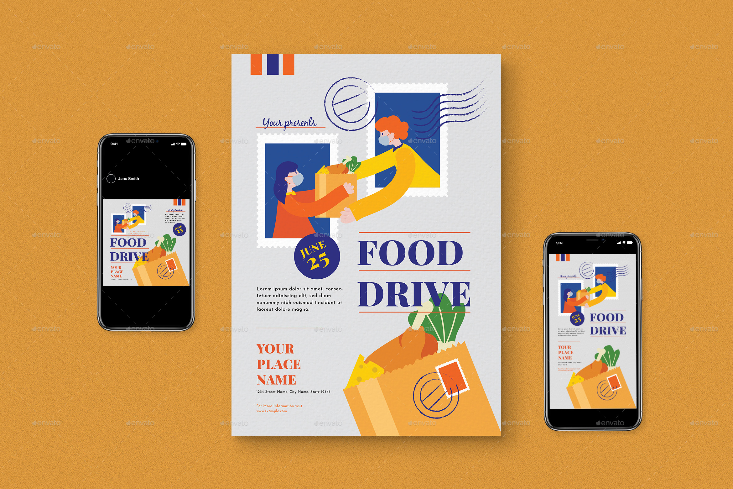 Food Delivery Flyer Pack, Print Templates | GraphicRiver