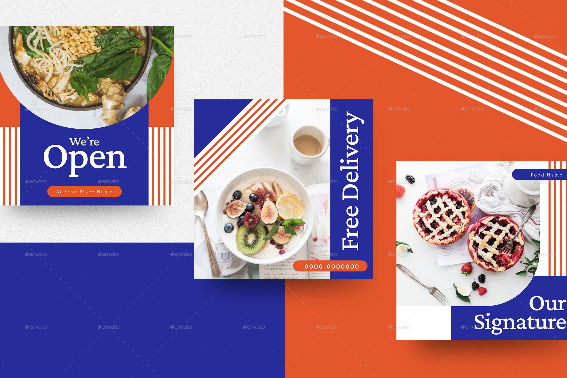 Versatile Restaurant Menu Insta Pack, Web Elements | GraphicRiver