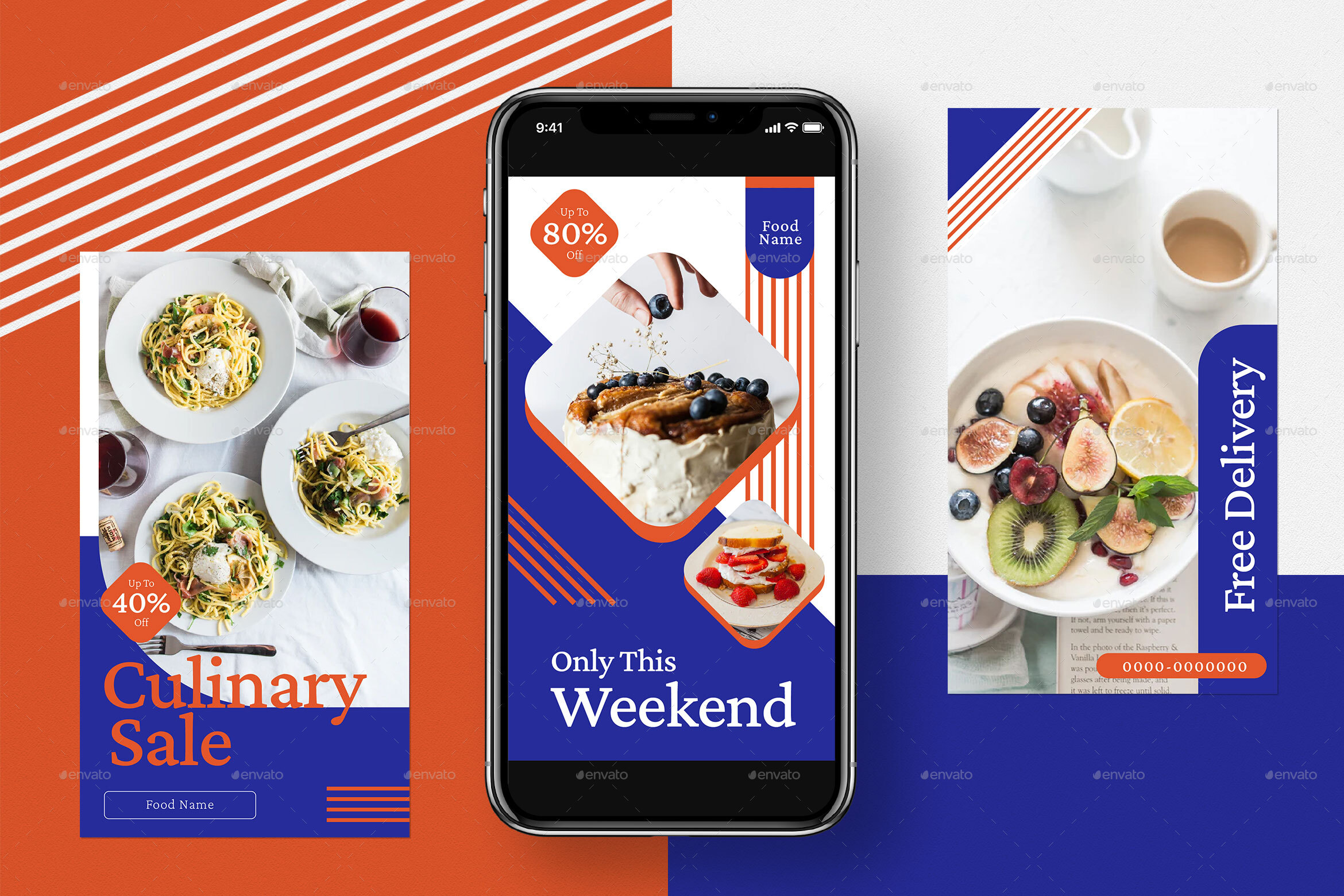 Versatile Restaurant Menu Insta Pack, Web Elements | GraphicRiver
