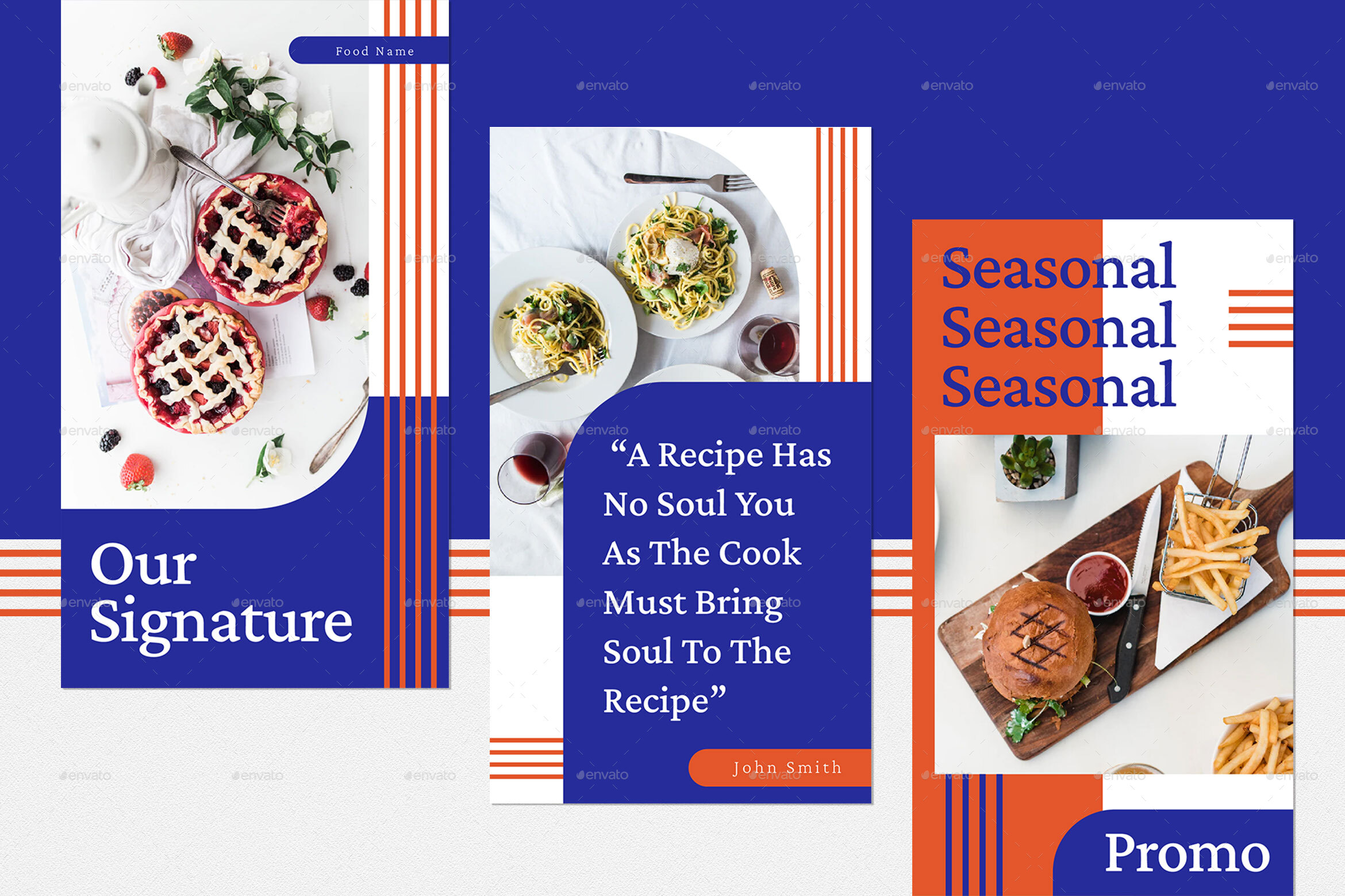 Versatile Restaurant Menu Insta Pack, Web Elements | GraphicRiver