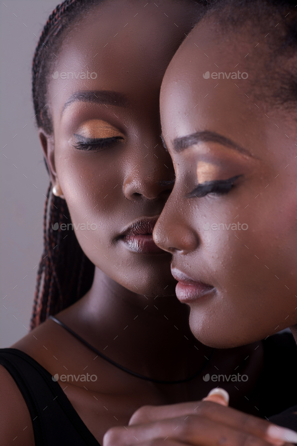 image of two beautiful black african models Stock Photo by dazzlejam