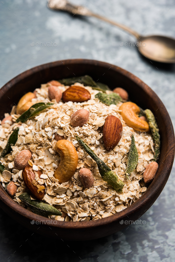 Oats Chivda or Mixture Stock Photo by stockimagefactory | PhotoDune