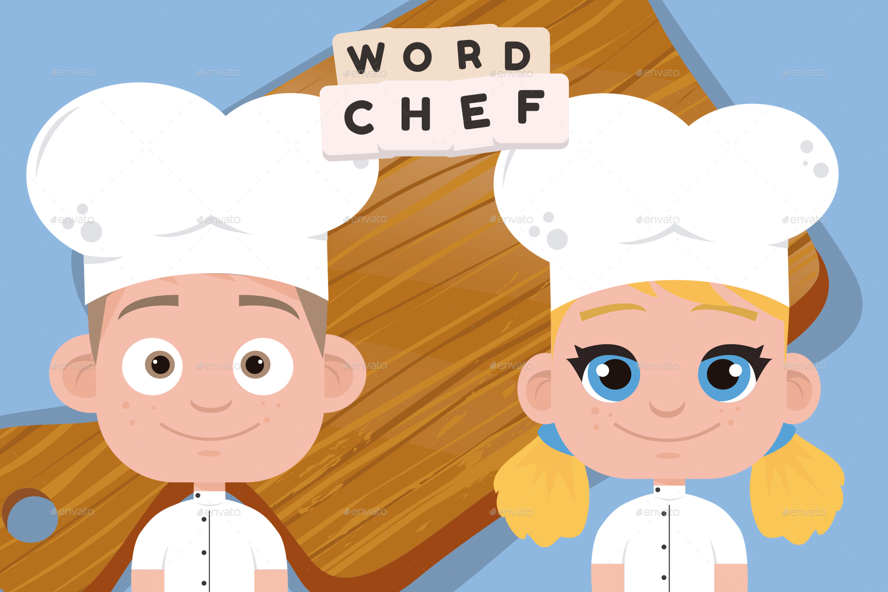 Word Chef Game Gui Assets, Game Assets | GraphicRiver