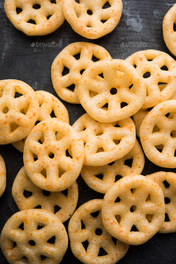 Wheel Shape Fryums Stock Photo by stockimagefactory | PhotoDune