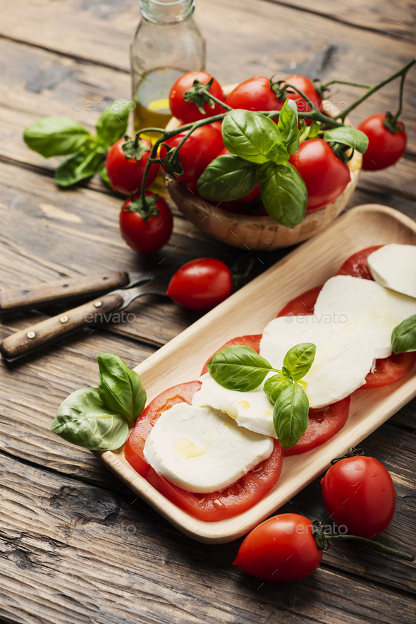 Traditional Italian dish caprese Stock Photo by OxanaDenezhkina | PhotoDune