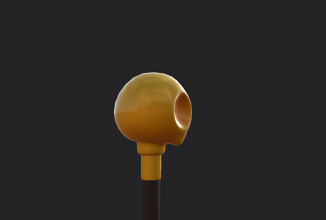 Skull Walking Stick by BariaCG | 3DOcean