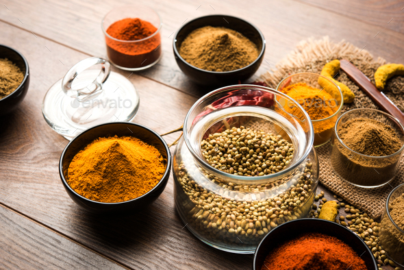 Four Spices Stock Photo by stockimagefactory | PhotoDune