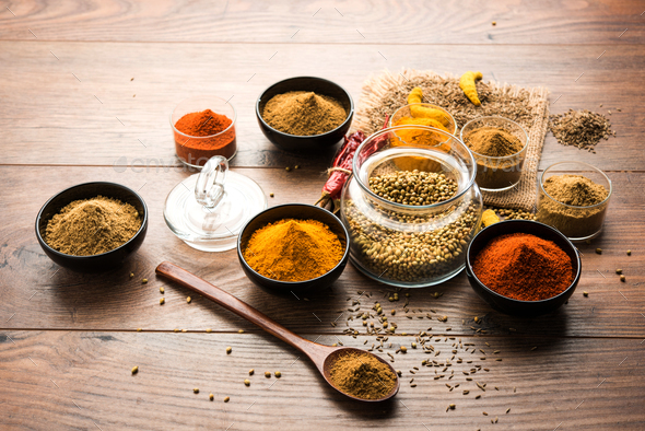 Four Spices Stock Photo by stockimagefactory | PhotoDune