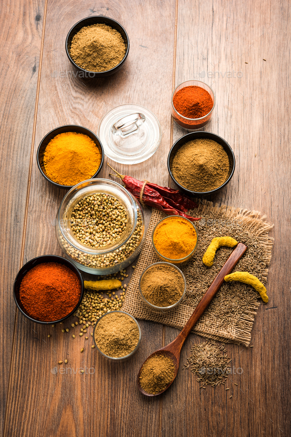 Four Spices Stock Photo by stockimagefactory | PhotoDune