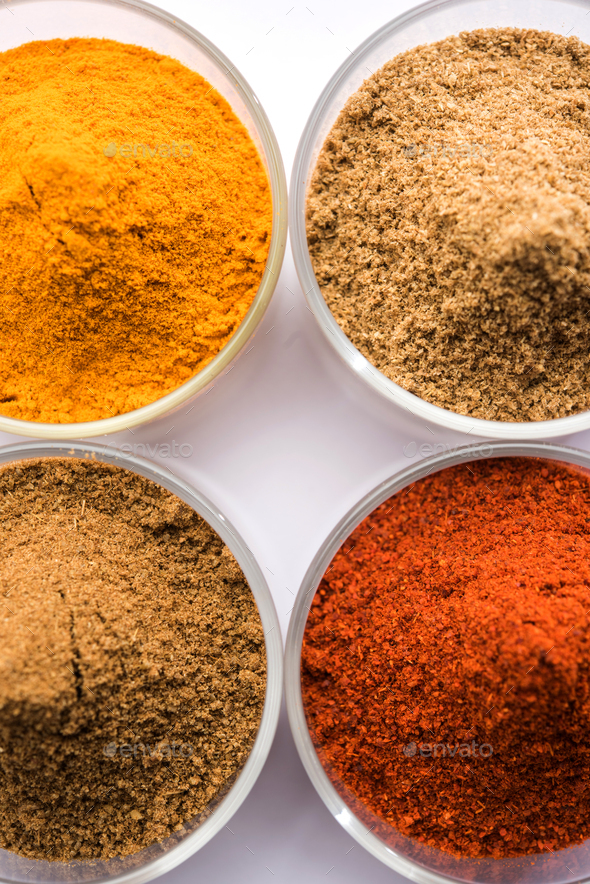 Four Spices Stock Photo by stockimagefactory | PhotoDune