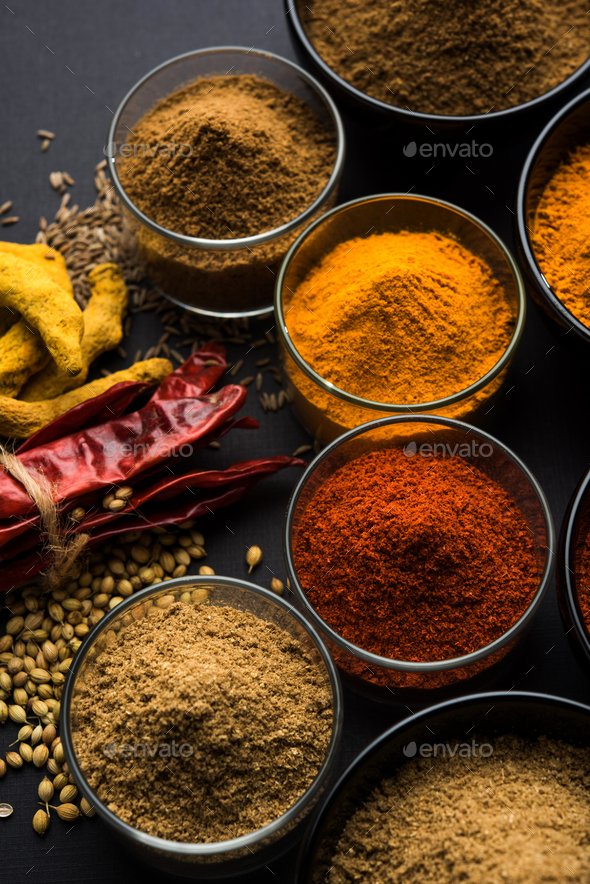 Four Spices Stock Photo by stockimagefactory | PhotoDune