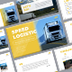 Trucking Logistics PowerPoint Presentation Template, Presentation Templates