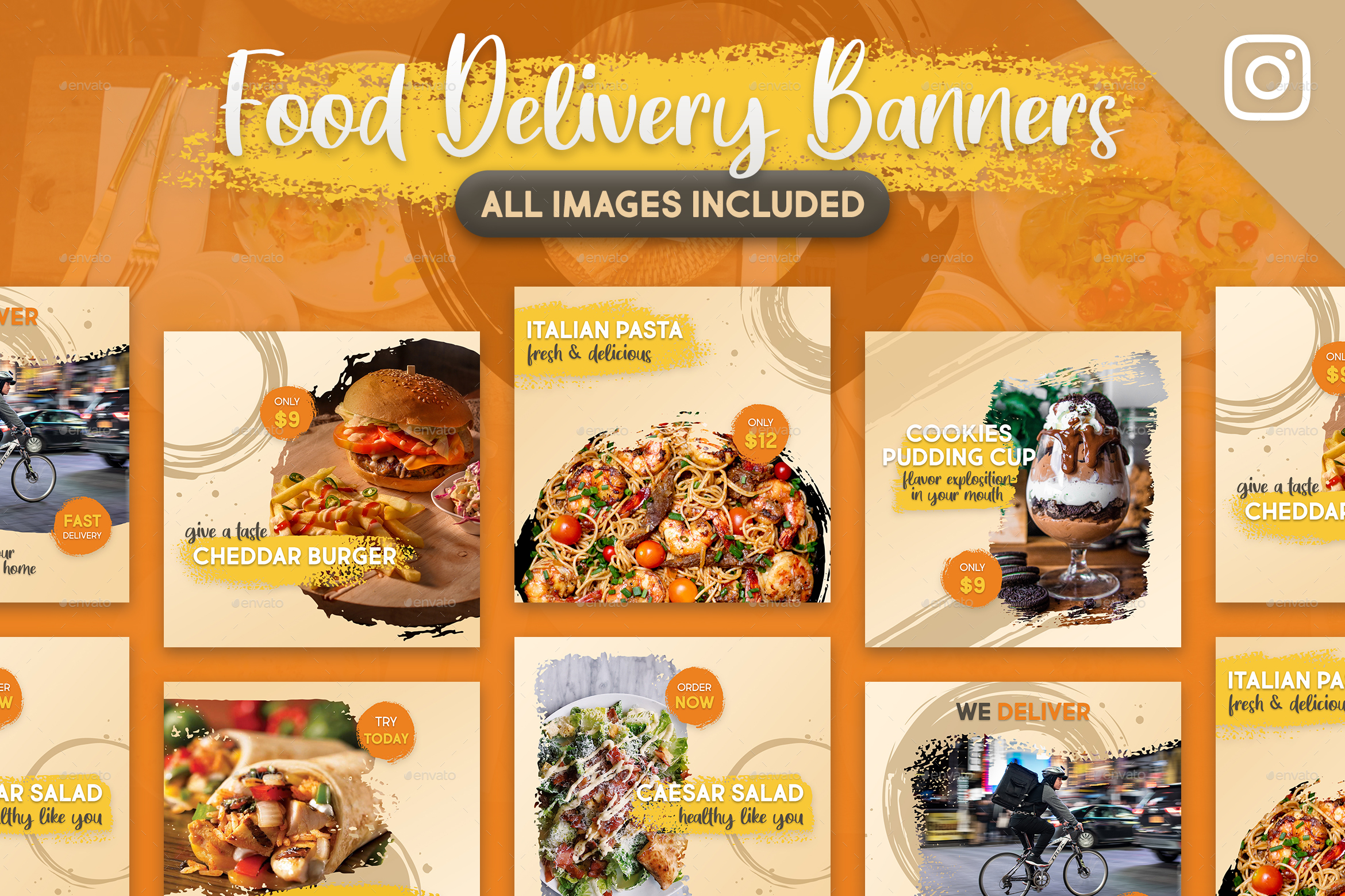 Food Banners, Web Elements | GraphicRiver