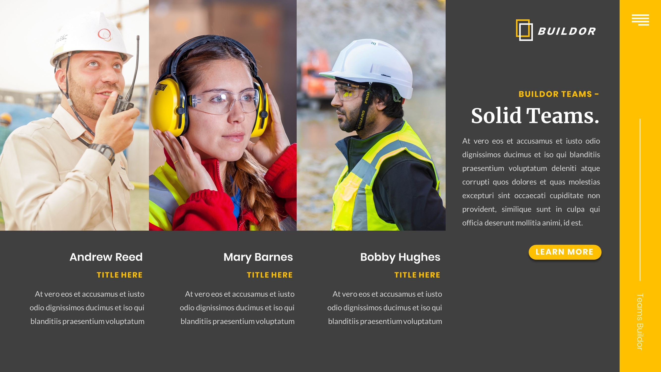 Buildor - Contruction Industrial PowerPoint Template, Presentation ...