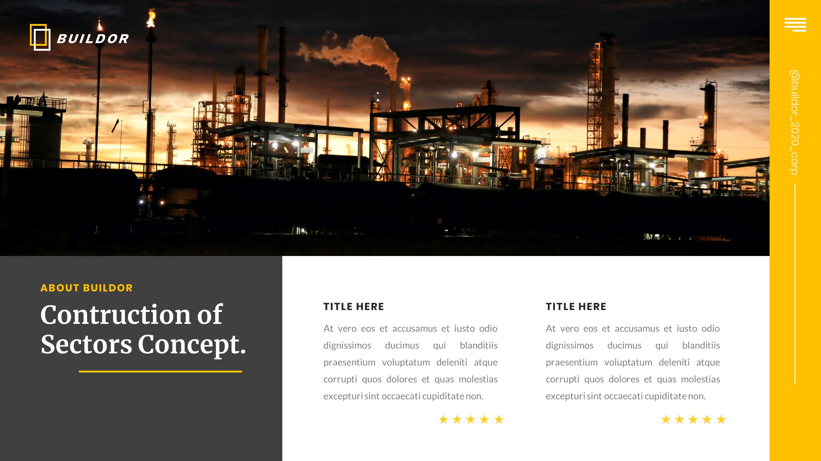 Buildor - Contruction Industrial Googleslide Template, Presentation ...