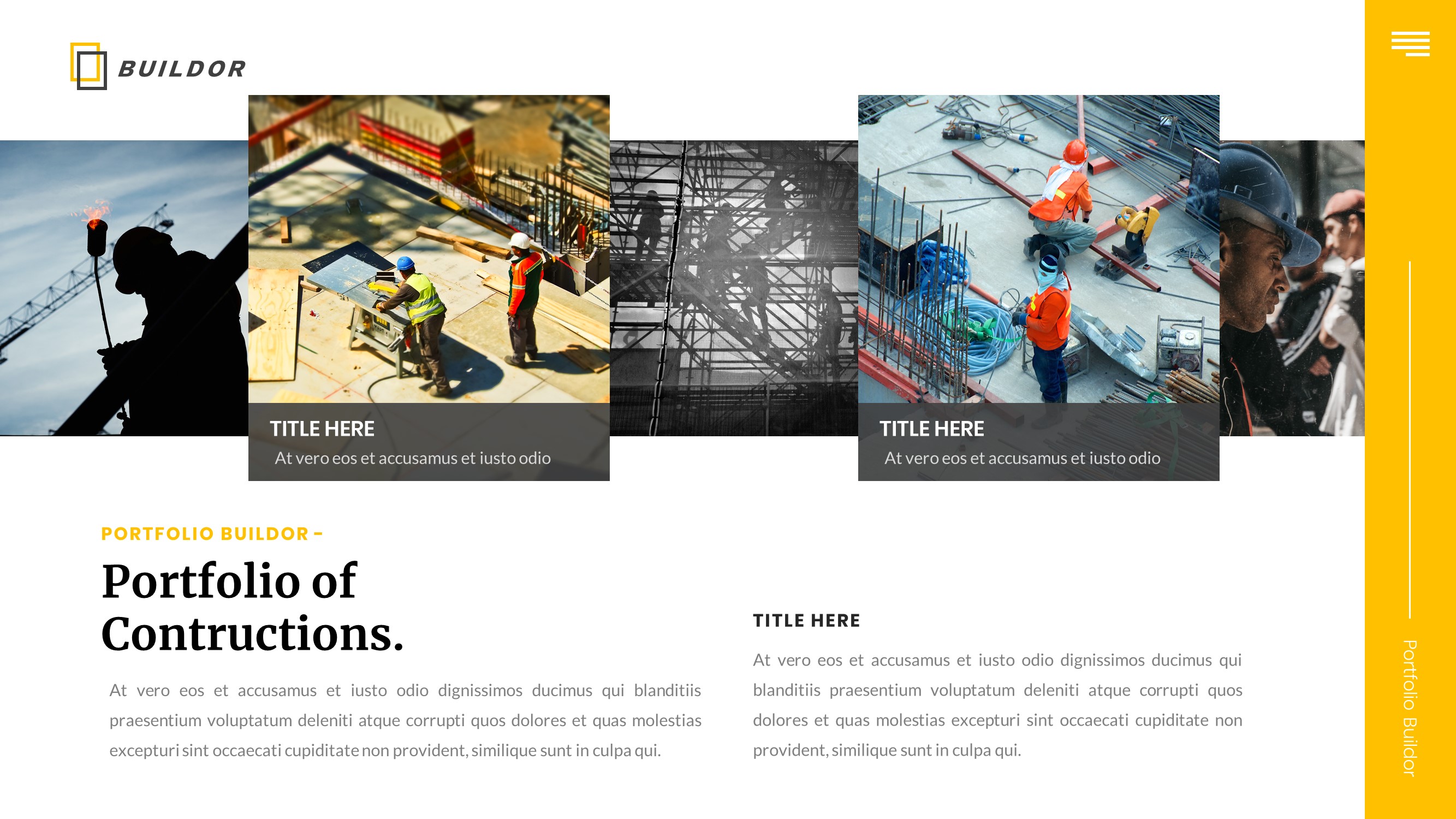 Buildor - Contruction Industrial Googleslide Template, Presentation ...