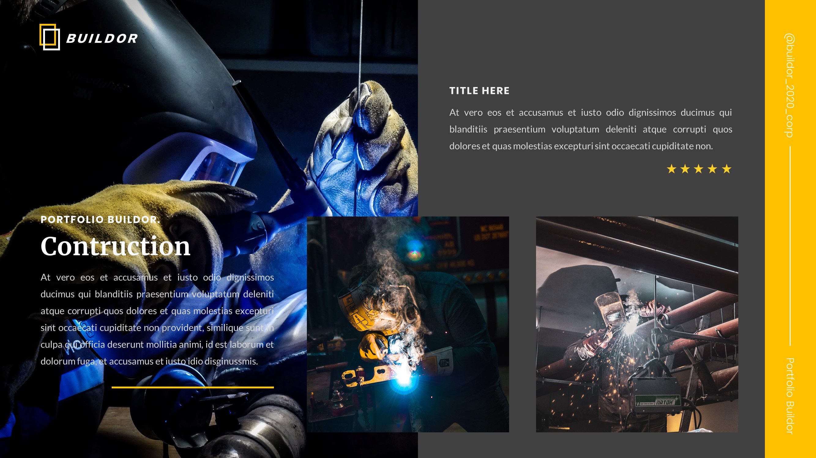 Buildor - Contruction Industrial Googleslide Template, Presentation ...