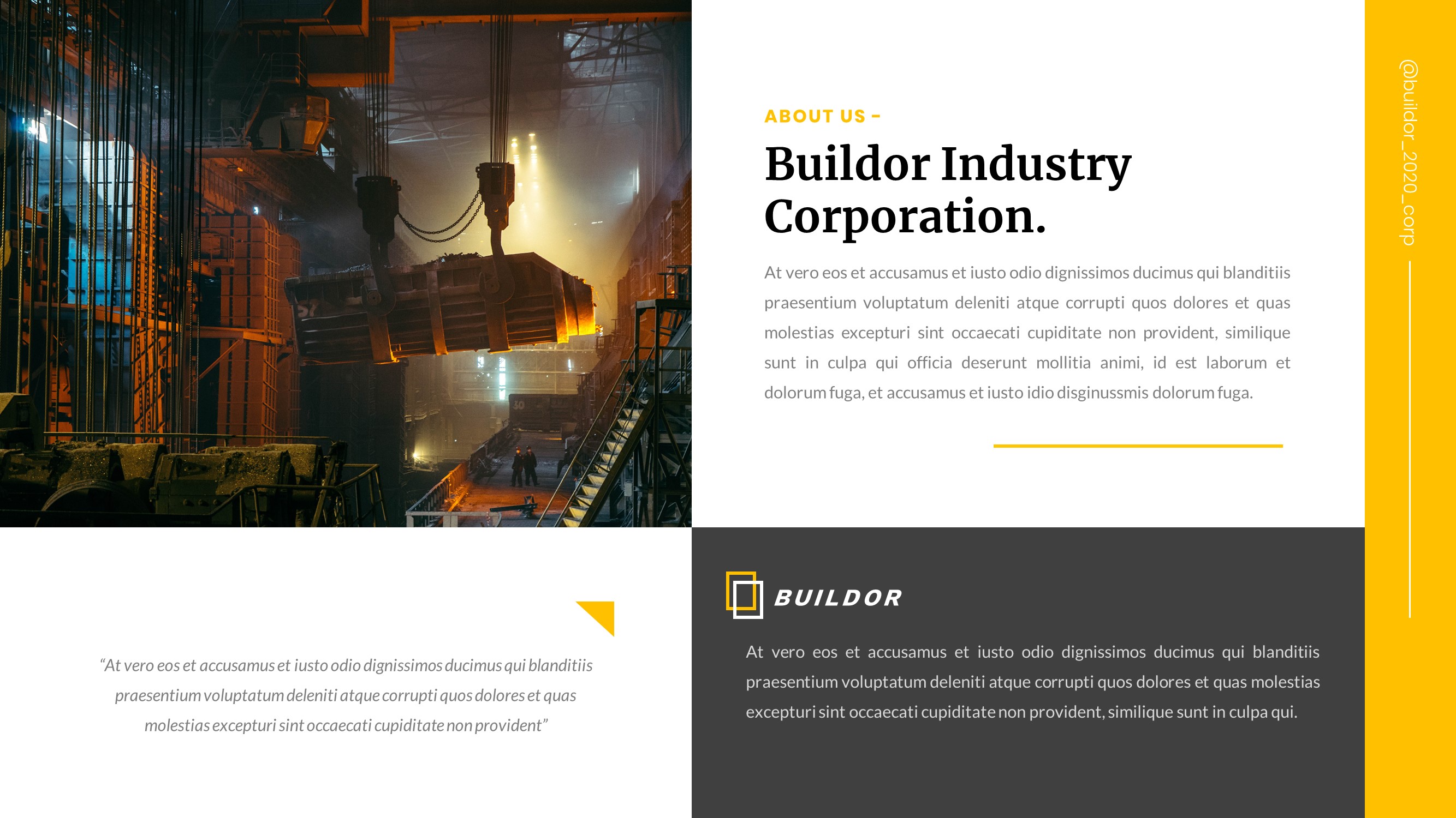 Buildor - Contruction Industrial Googleslide Template, Presentation ...