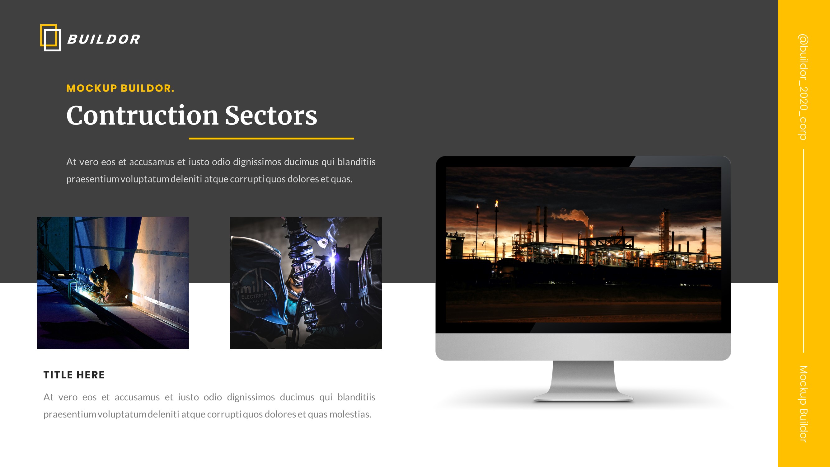 Buildor - Contruction Industrial Googleslide Template, Presentation ...