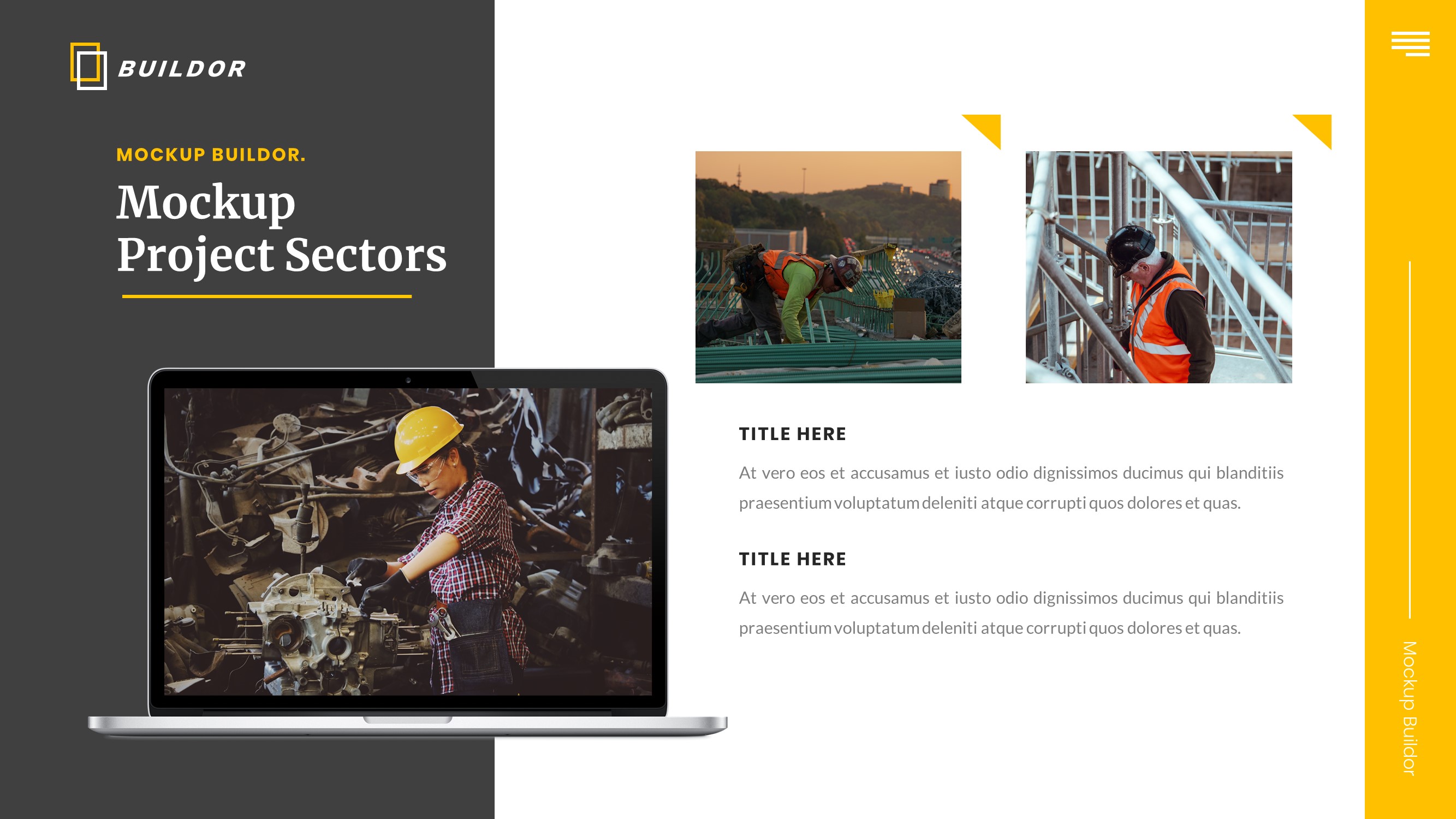 Buildor - Contruction Industrial Googleslide Template, Presentation ...