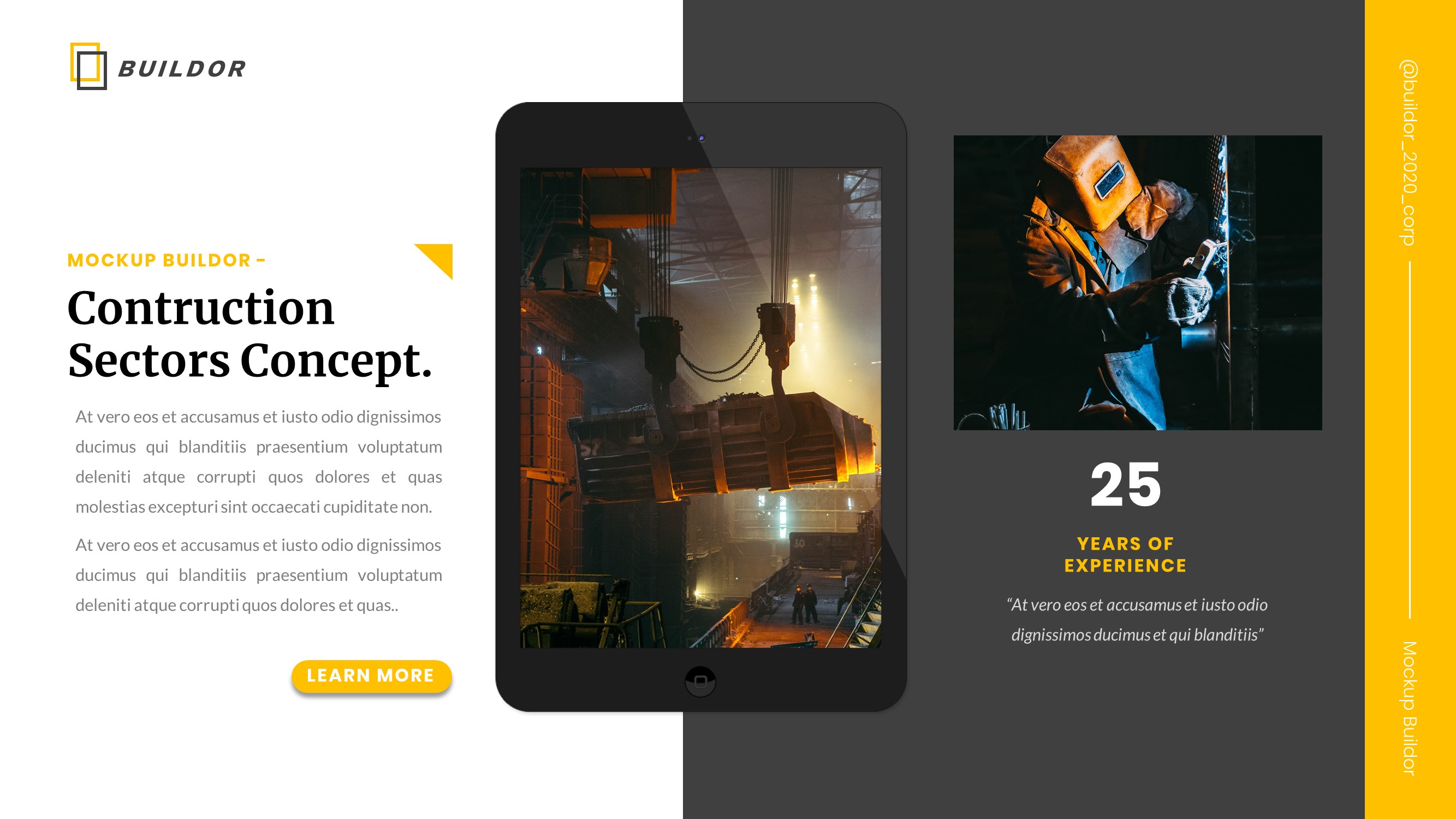 Buildor - Contruction Industrial Googleslide Template, Presentation ...