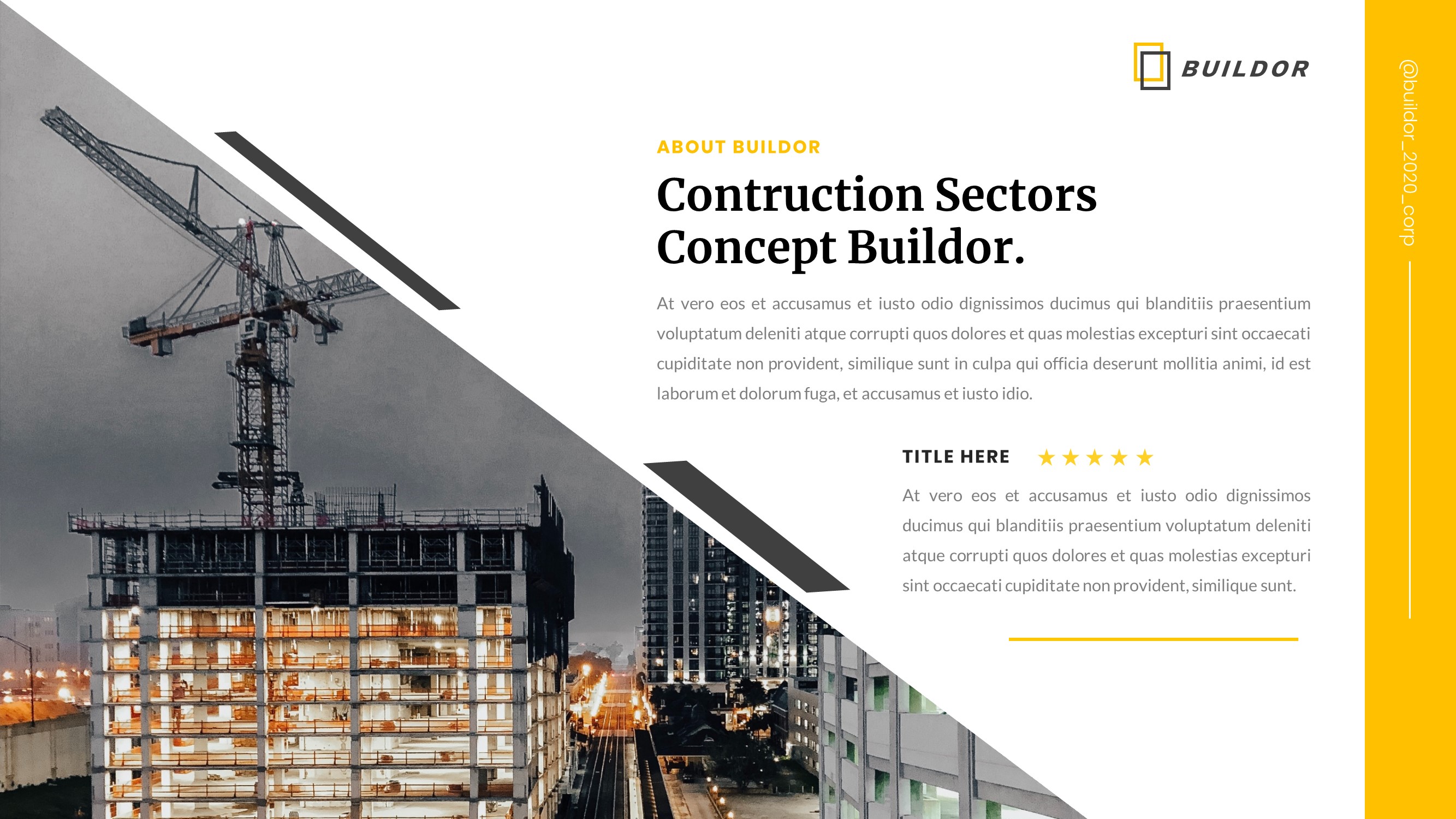 Buildor - Contruction Industrial Googleslide Template, Presentation ...