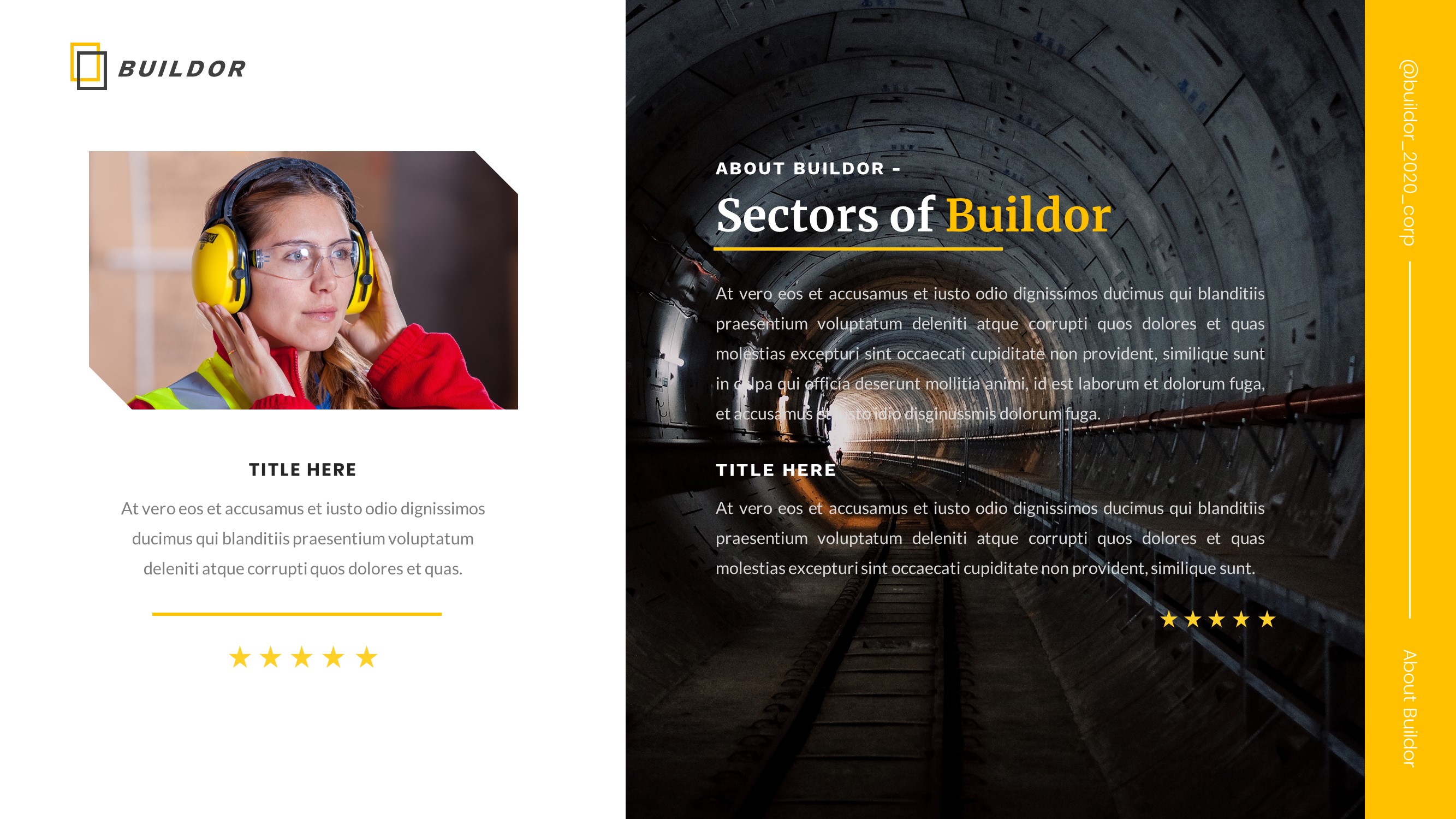 Buildor - Contruction Industrial Googleslide Template, Presentation ...