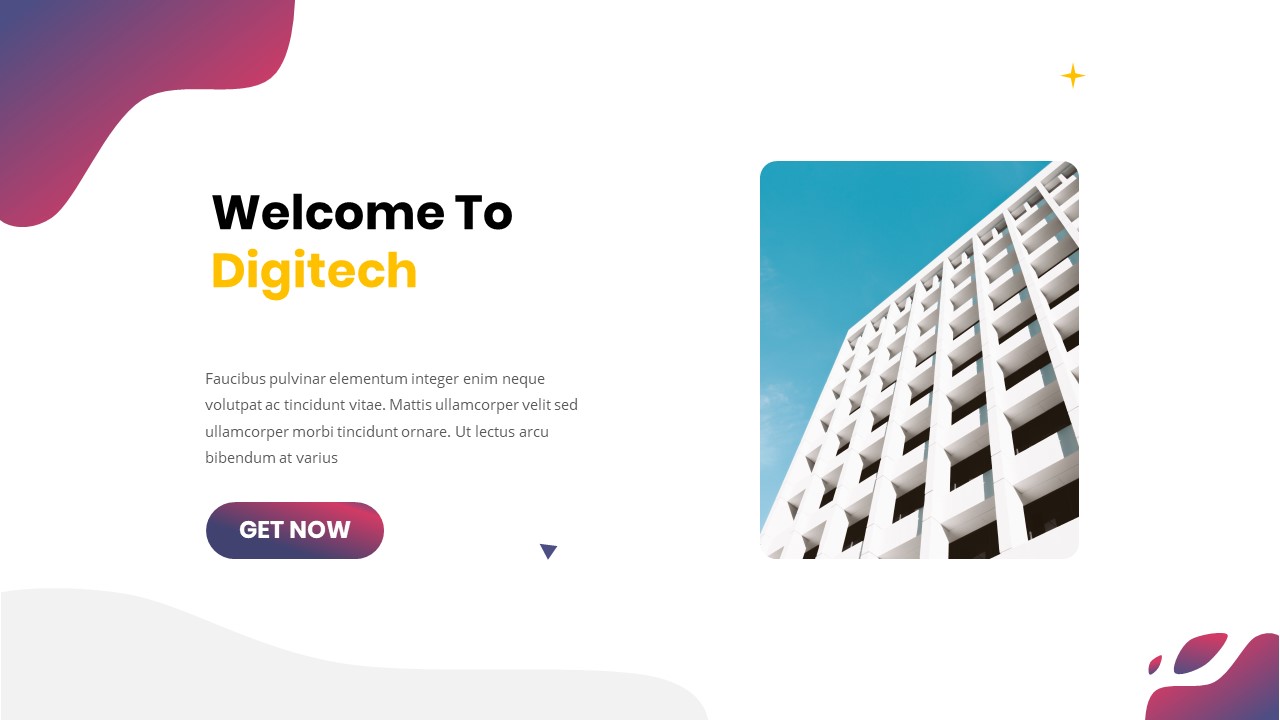 Digitech - Digital Business Google Slide Template, Presentation Templates