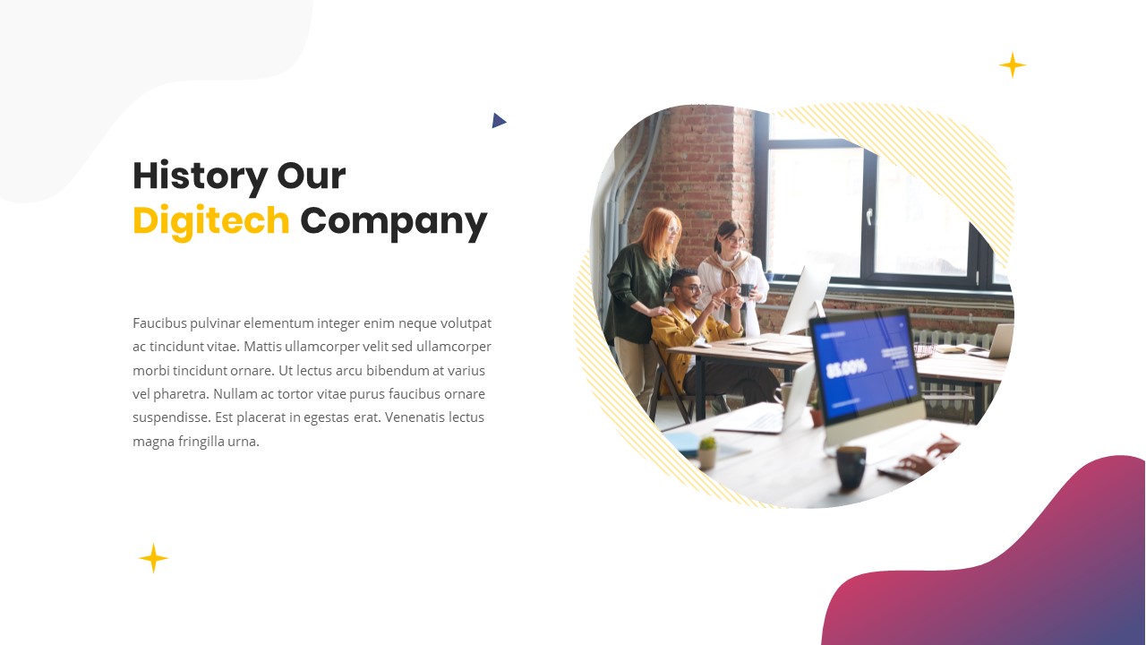 Digitech - Digital Business Google Slide Template, Presentation Templates