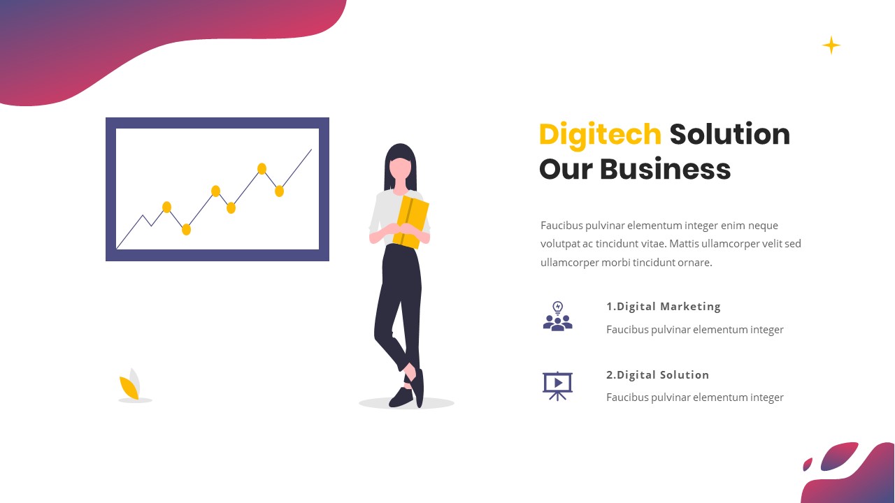 Digitech - Digital Business Google Slide Template, Presentation Templates