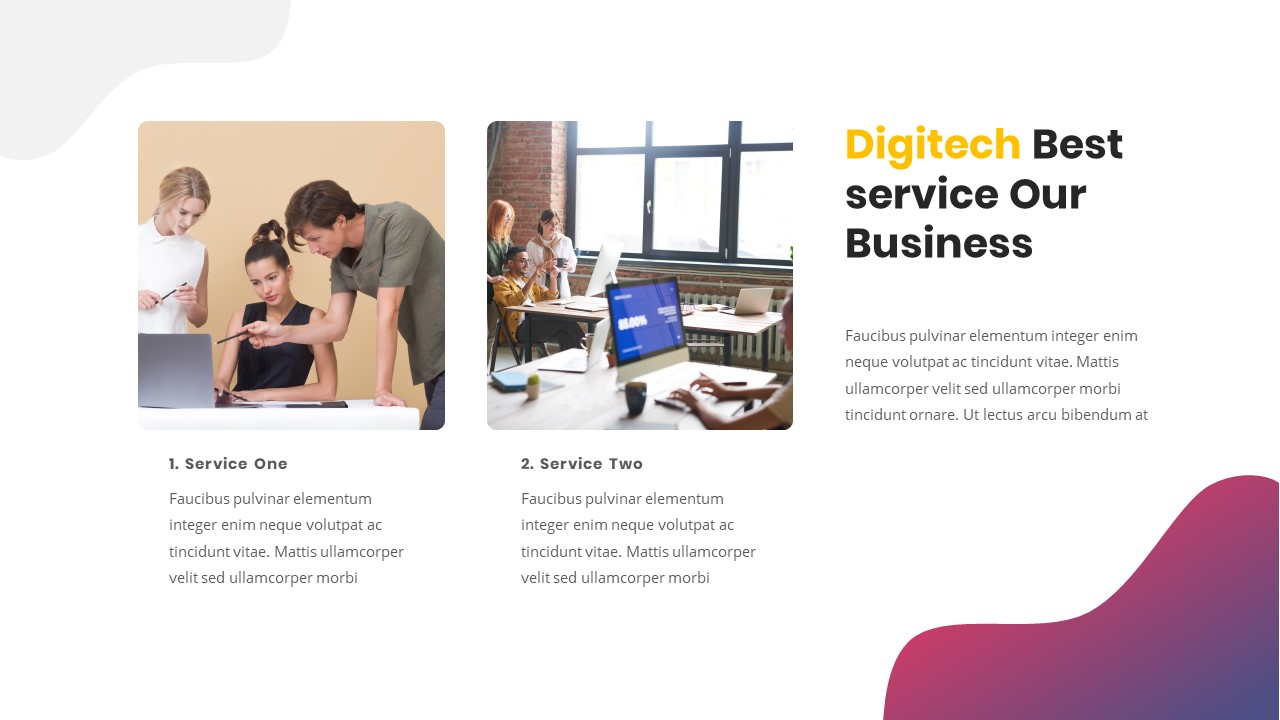 Digitech - Digital Business Google Slide Template, Presentation Templates