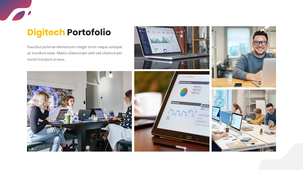Digitech - Digital Business Google Slide Template, Presentation Templates