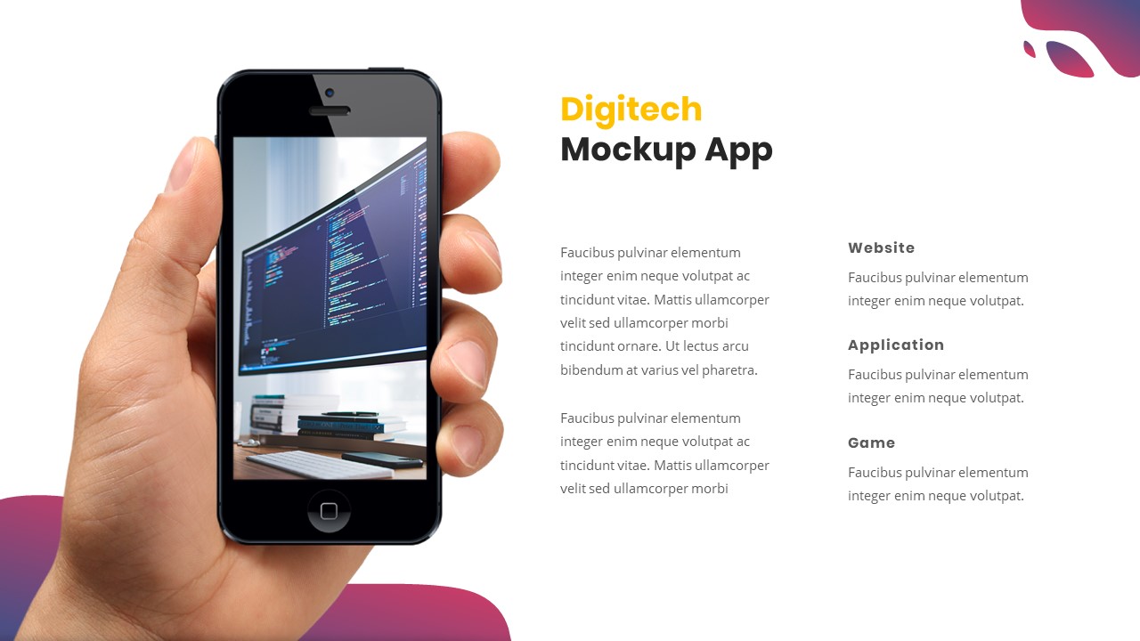 Digitech - Digital Business Google Slide Template, Presentation Templates