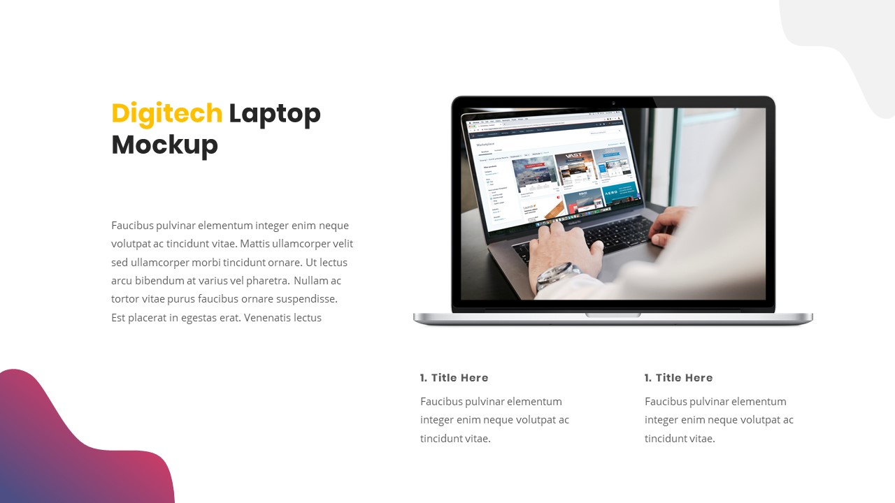 Digitech - Digital Business Google Slide Template, Presentation Templates