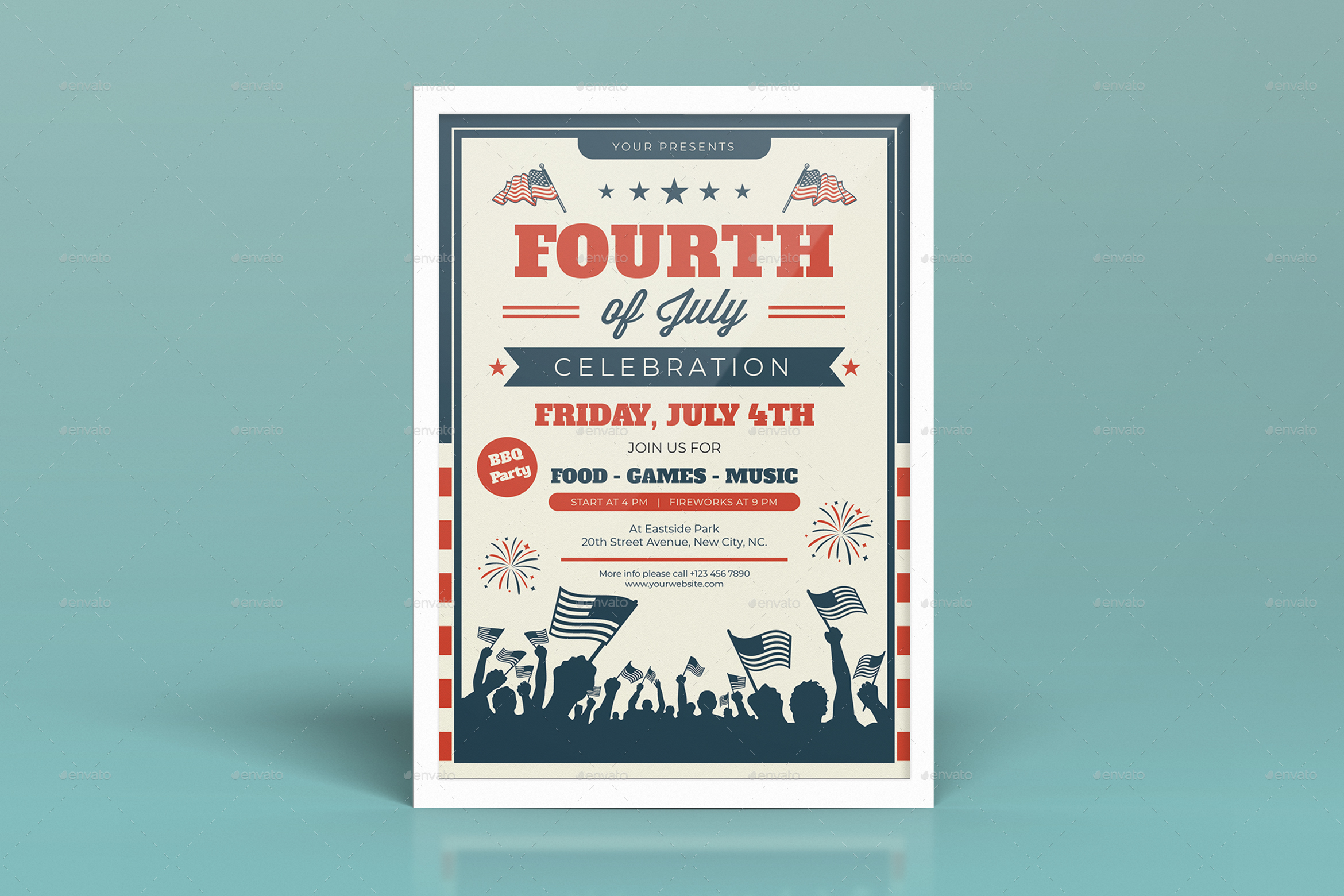 Fourth of July Celebration Flyers Template, Print Templates | GraphicRiver