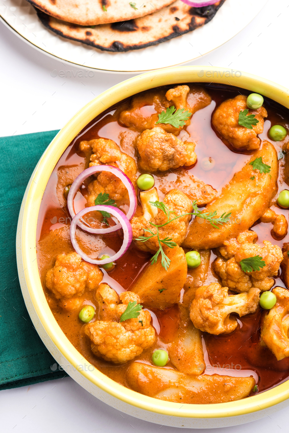 Aloo Gobi Mutter Curry Stock Photo by stockimagefactory | PhotoDune