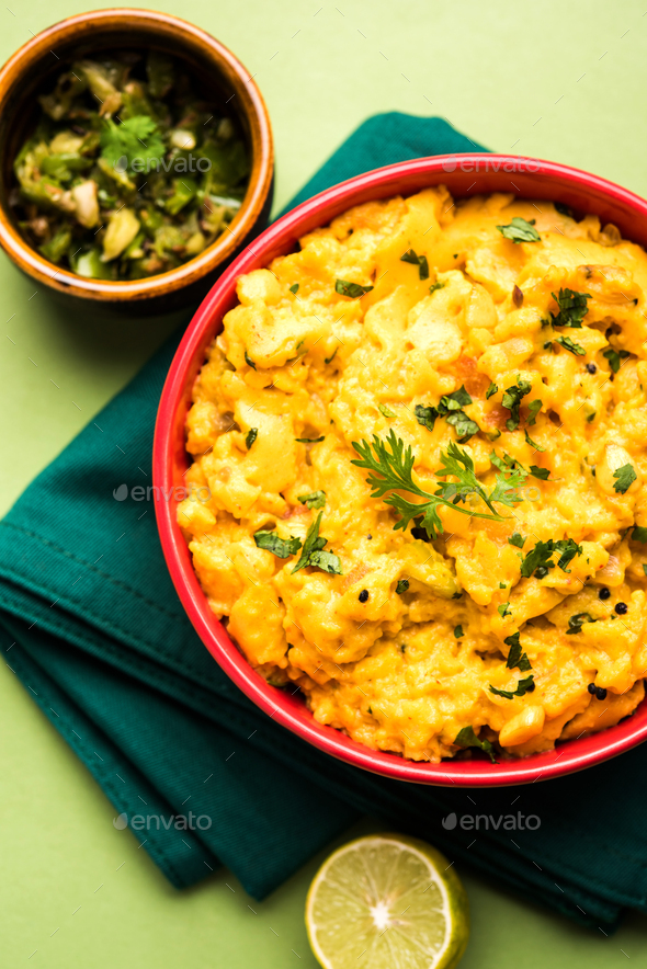 Pithla Bhakar or Zunka Bhakar Stock Photo by stockimagefactory | PhotoDune