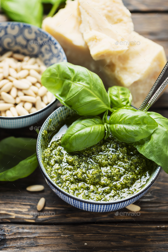Typical Italian pesto Stock Photo by OxanaDenezhkina | PhotoDune