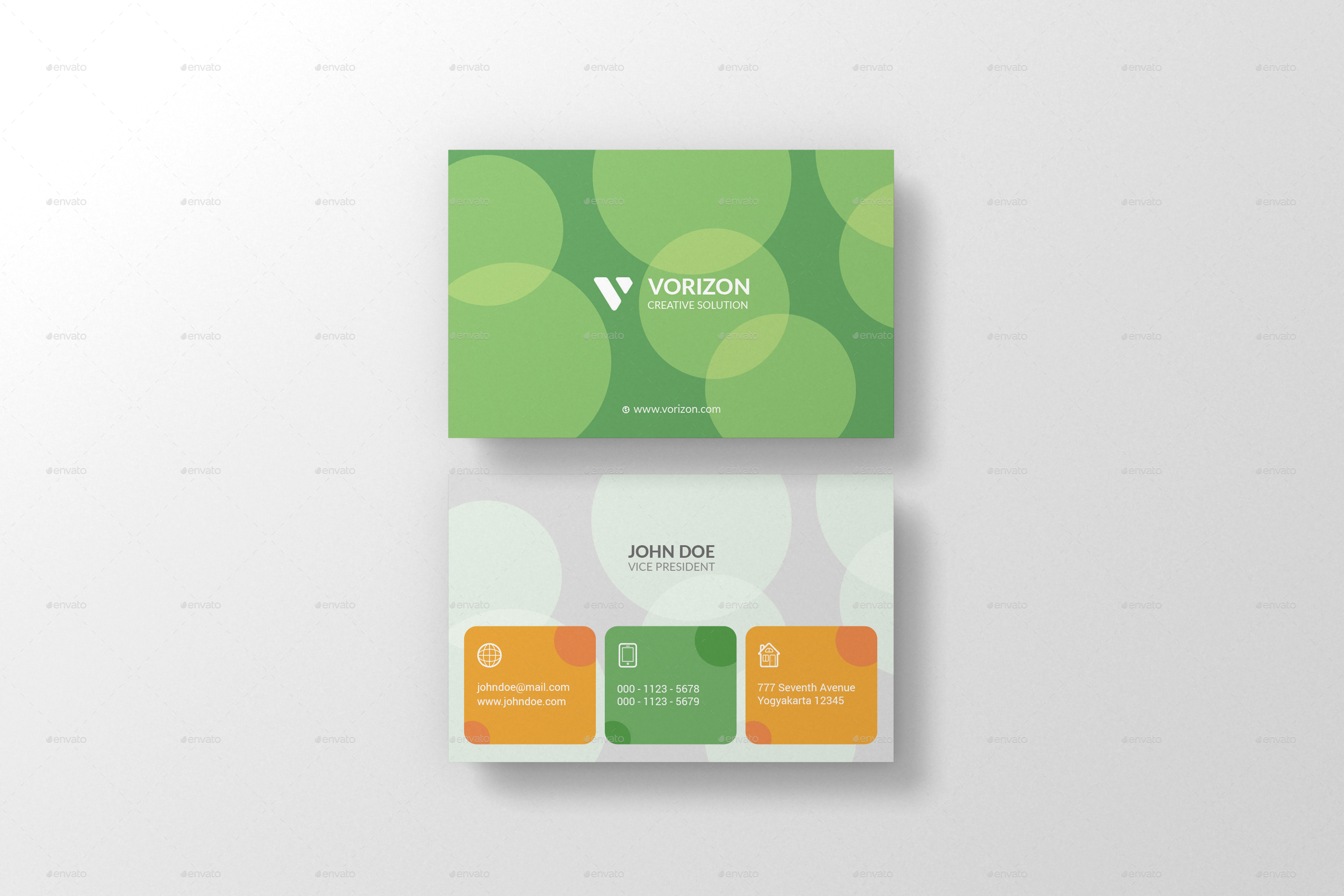 Bubble business card, Print Templates | GraphicRiver